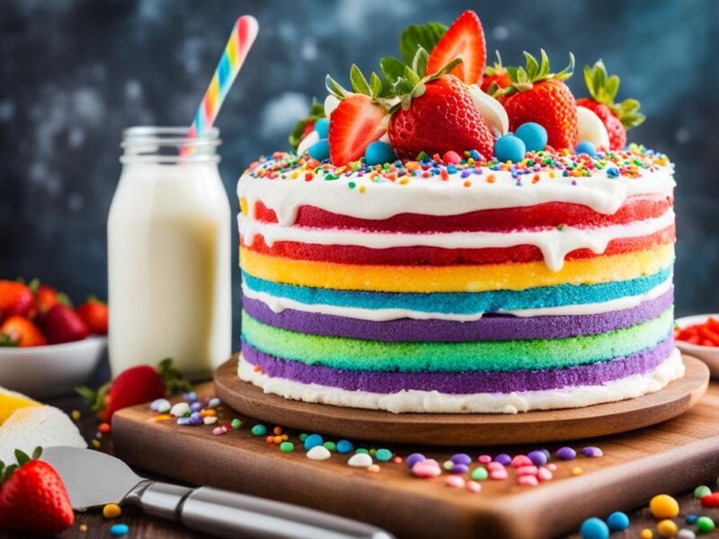 Colorful Rainbow Cake Design Ideas & Tips