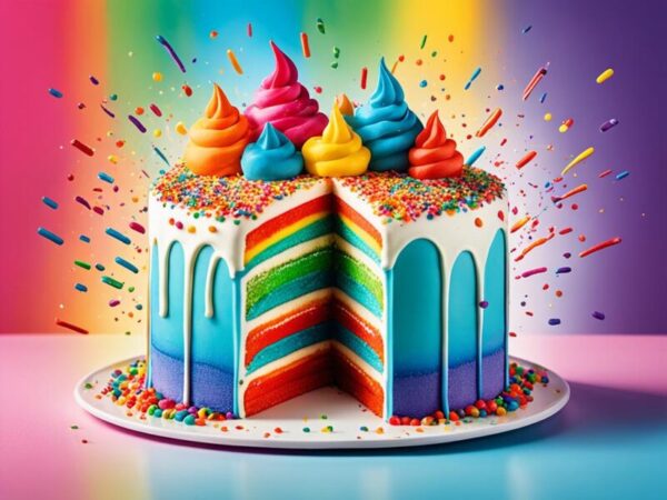 Colorful Rainbow Cake Design Ideas & Tips